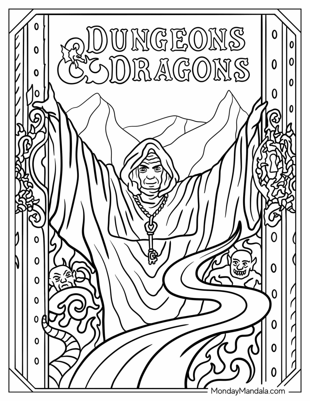 Dungeons And Dragons Coloring Pages Dungeons And Dragons Coloring Pages