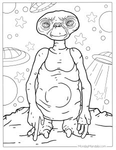 20 Alien Coloring Pages (Free PDF Printables)
