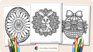 20 Easter Mandala Coloring Pages (Free PDF Printables)
