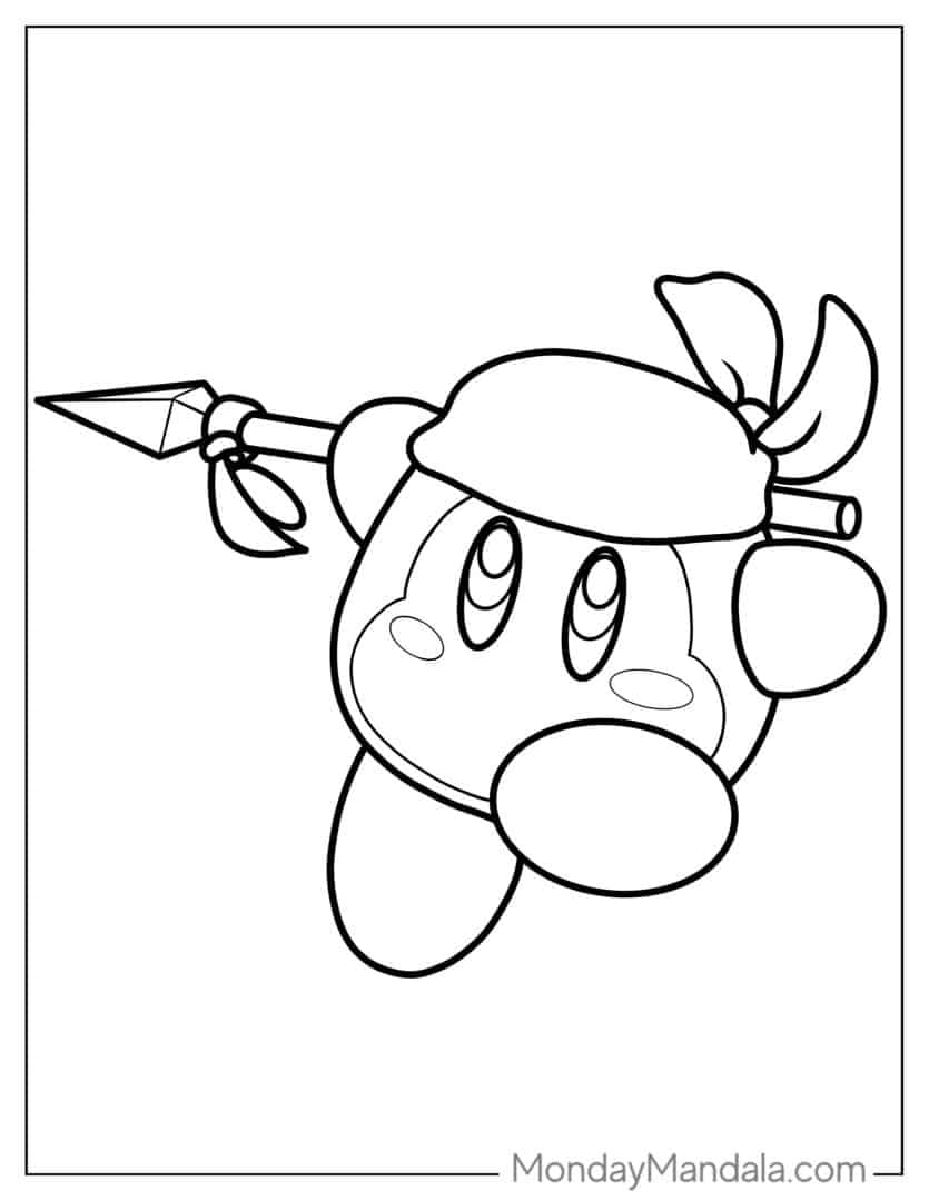 28 Kirby Coloring Pages (Free PDF Printables) - super mario coloring ...