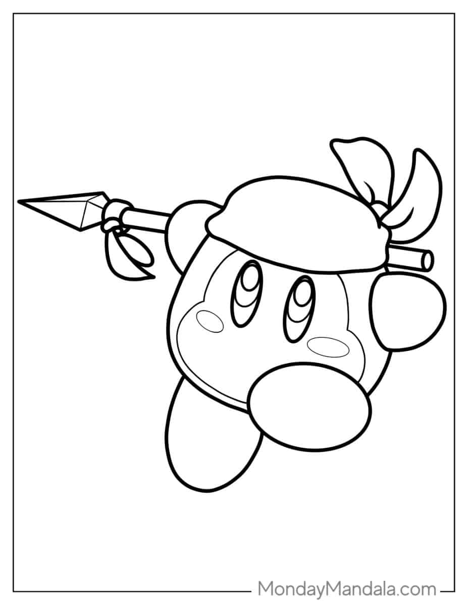28 Kirby Coloring Pages (Free PDF Printables) - super mario coloring ...