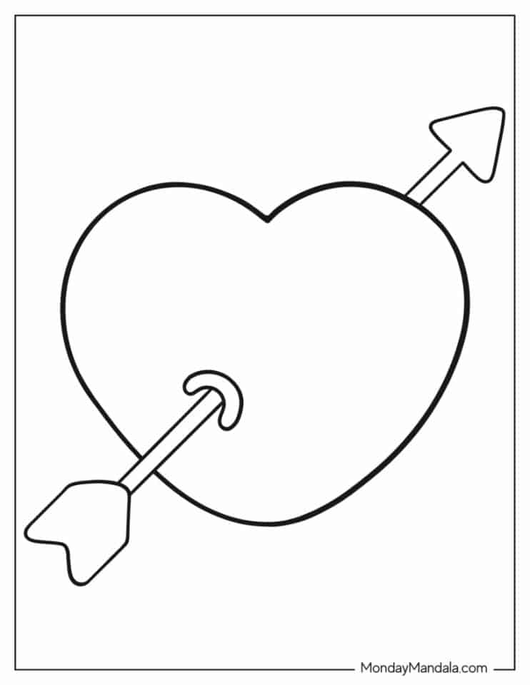 60 Heart Coloring Pages (Free PDF Printables)