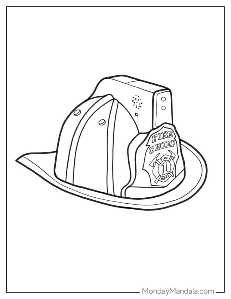 20 Firefighter Coloring Pages (Free PDF Printables)
