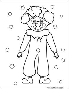 35 Clown Coloring Pages (Free PDF Printables)