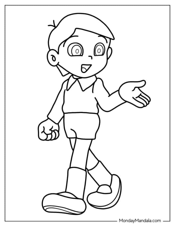 20 Doraemon Coloring Pages (Free PDF Printables)