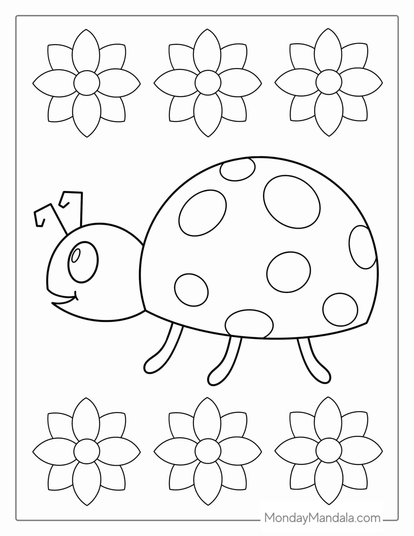 24 Ladybug Coloring Pages (Free PDF Printables)