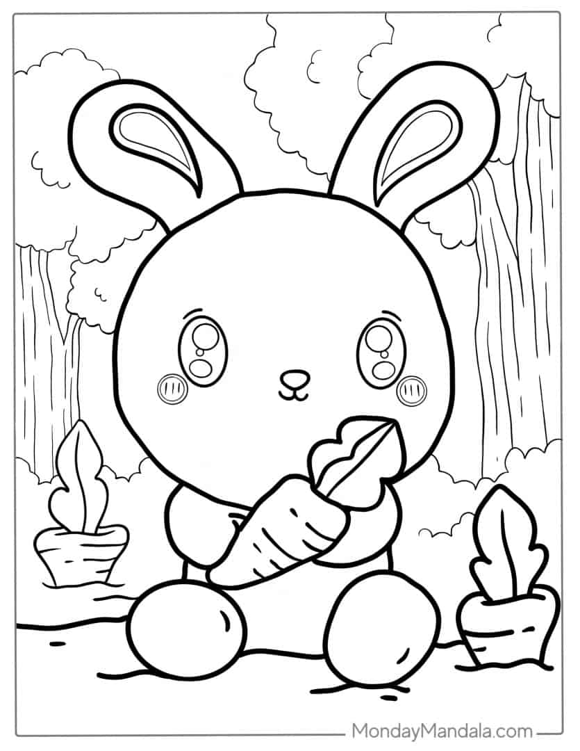 44 Rabbit Coloring Pages (Free PDF Printables)