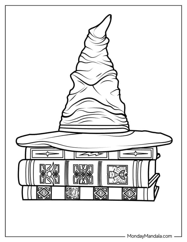 44 Harry Potter Coloring Pages (Free PDF Printables)