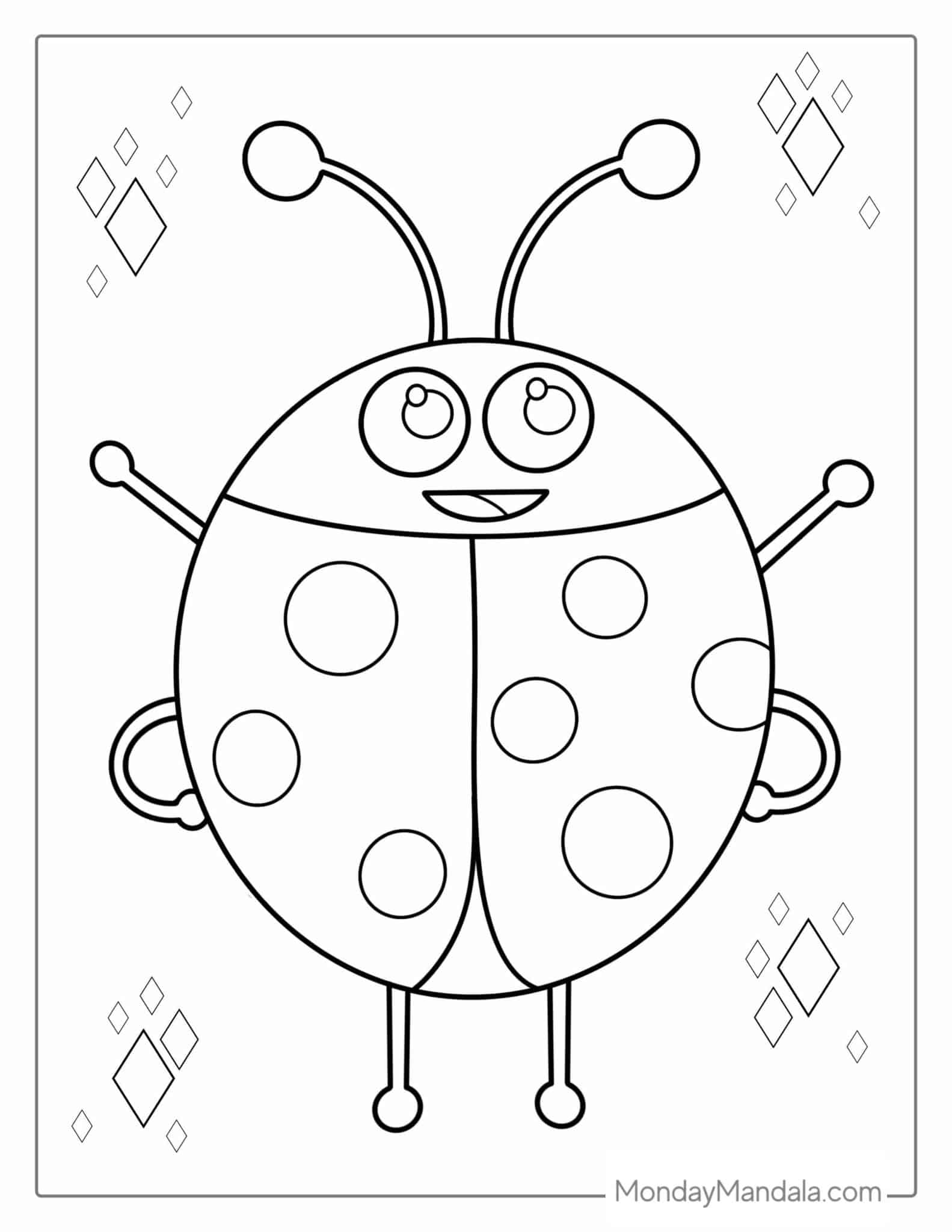 20 Ladybug Coloring Pages (Free PDF Printables)