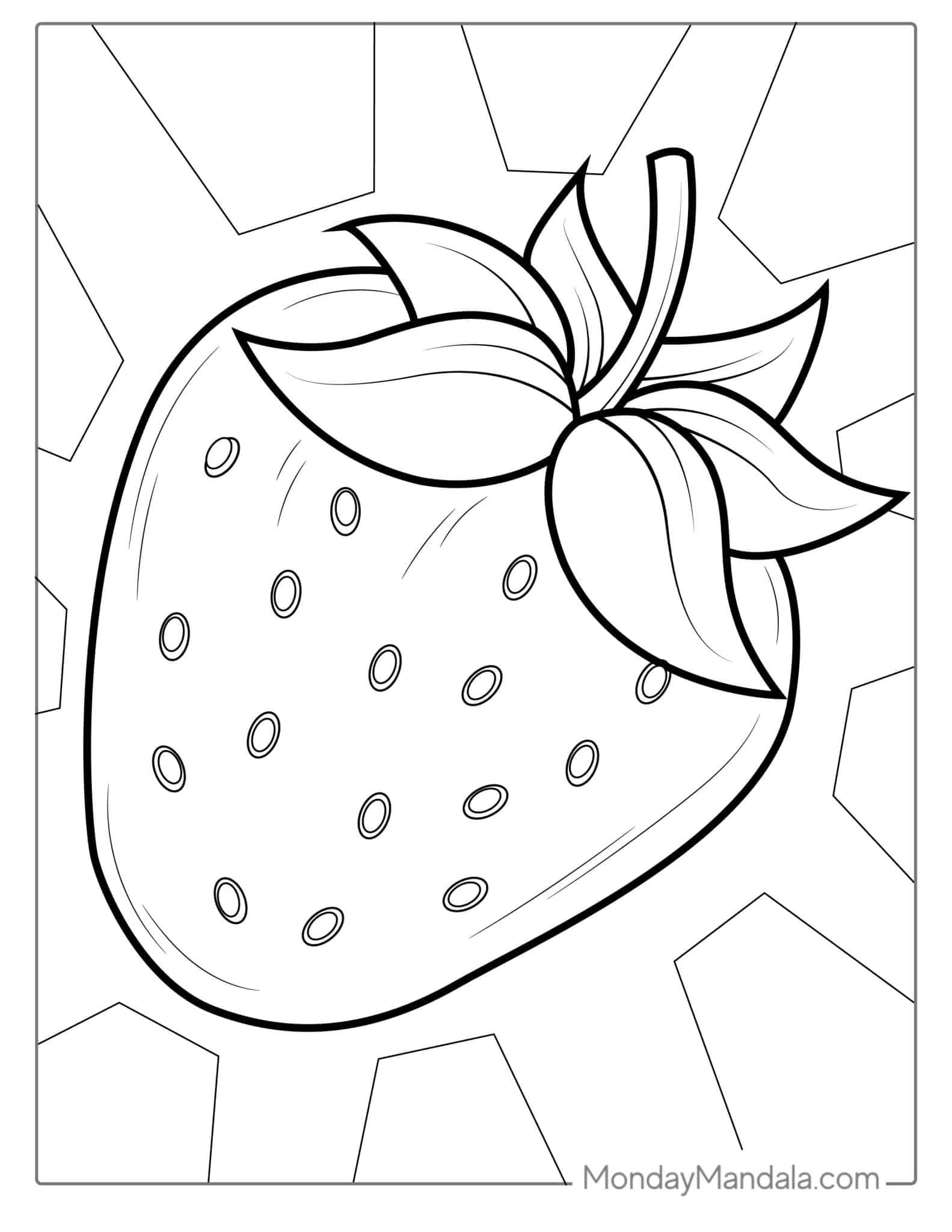 32 Strawberry Coloring Pages (Free PDF Printables)