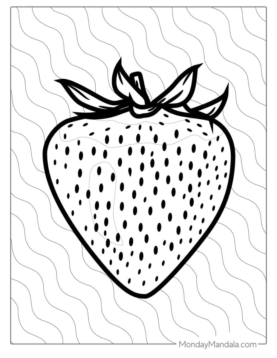 32 Fruit Coloring Pages (Free PDF Printables)