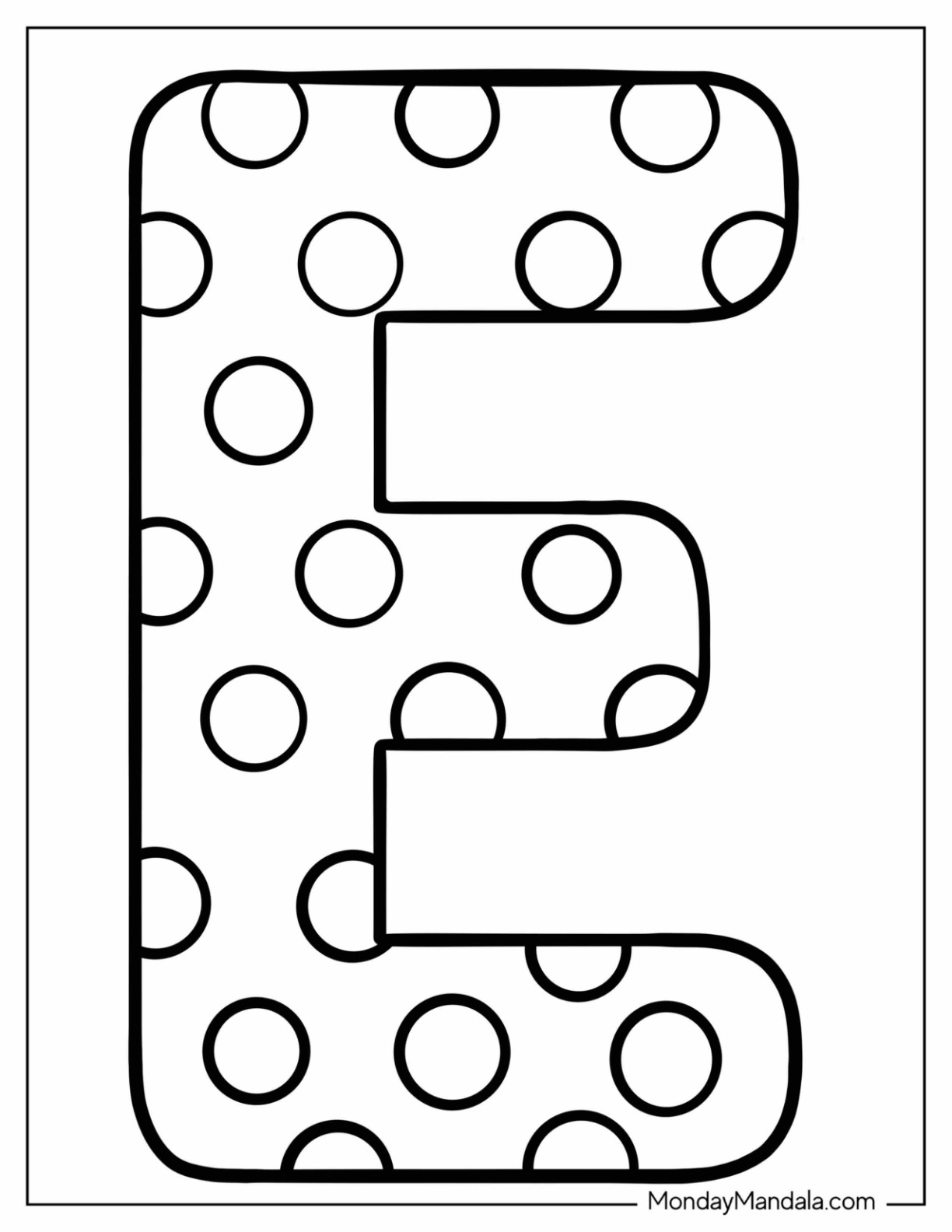 Free Letter E Coloring Pages Printable Infoupdate