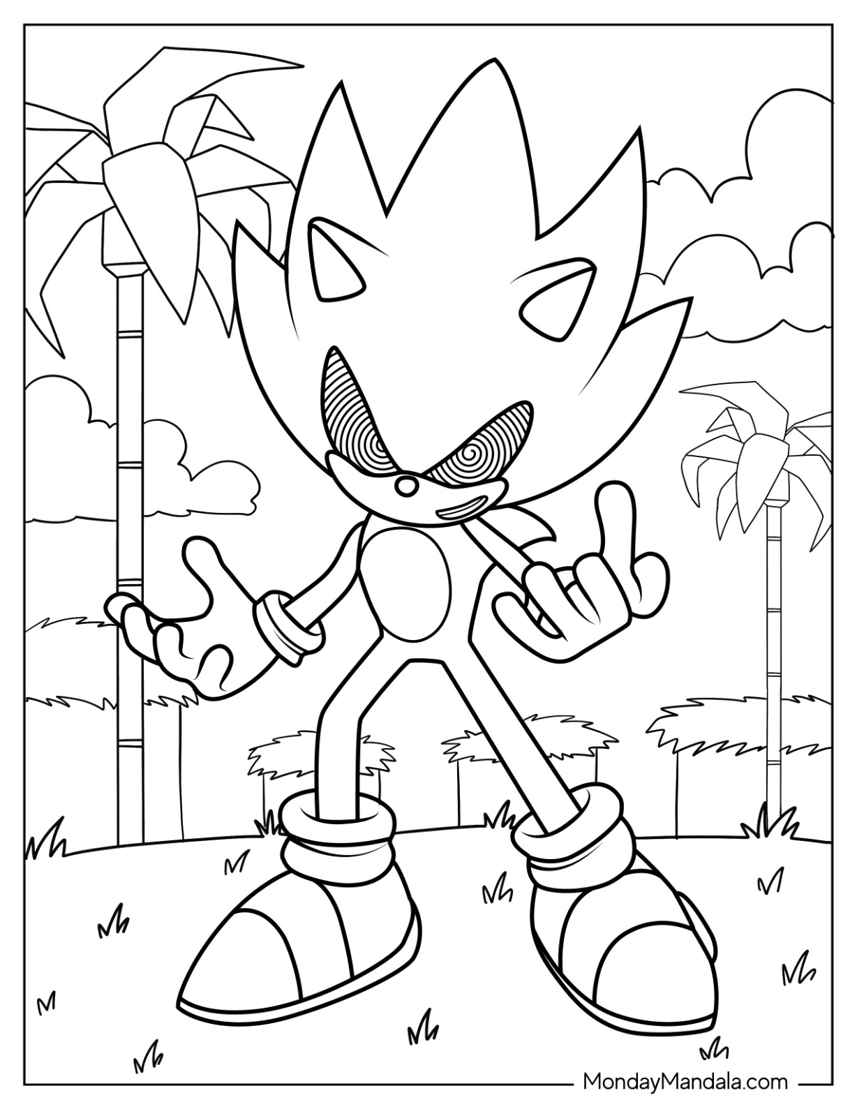 20 Sonic Exe Coloring Pages Free PDF Printables 41 OFF