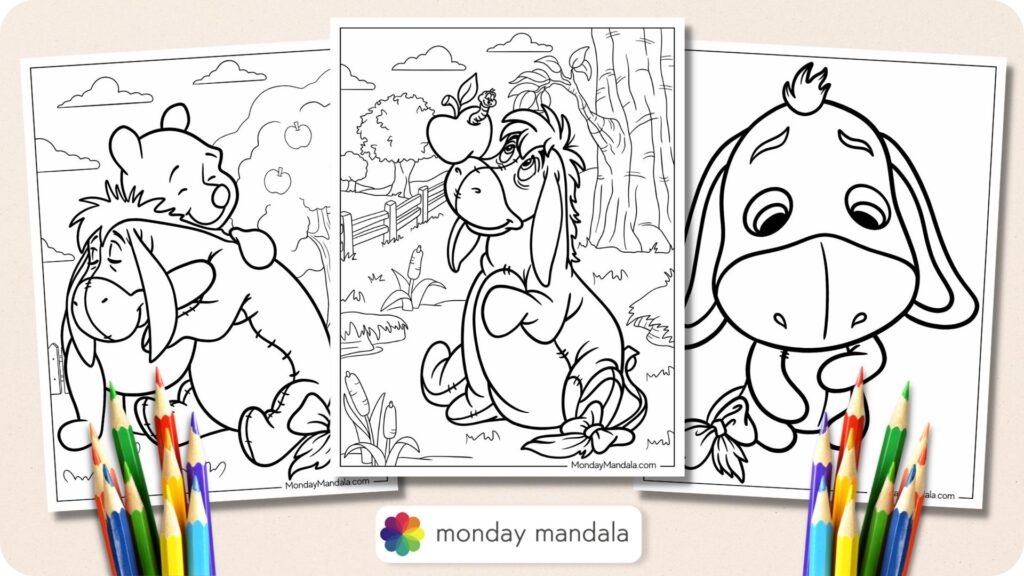 20 Eeyore Coloring Pages (Free PDF Printables)