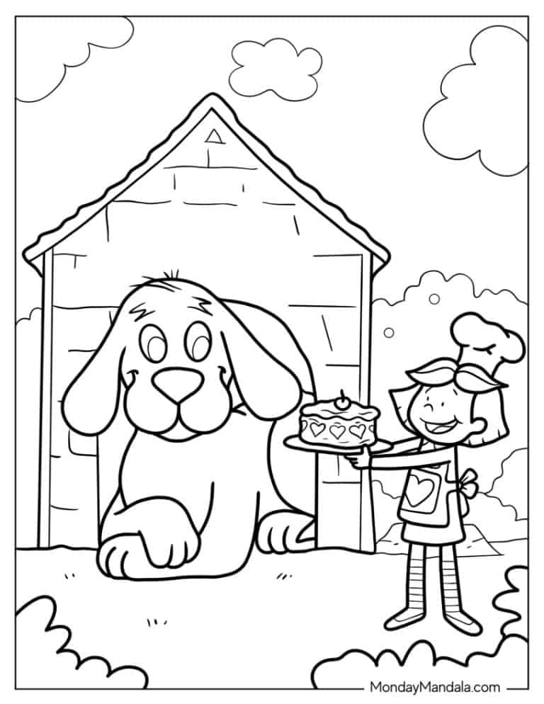 20 Clifford Coloring Pages (Free PDF Printables)