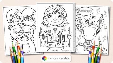 36 Emotion Coloring Pages (Free PDF Printables)