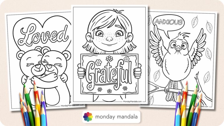 36 Emotion Coloring Pages (Free PDF Printables)