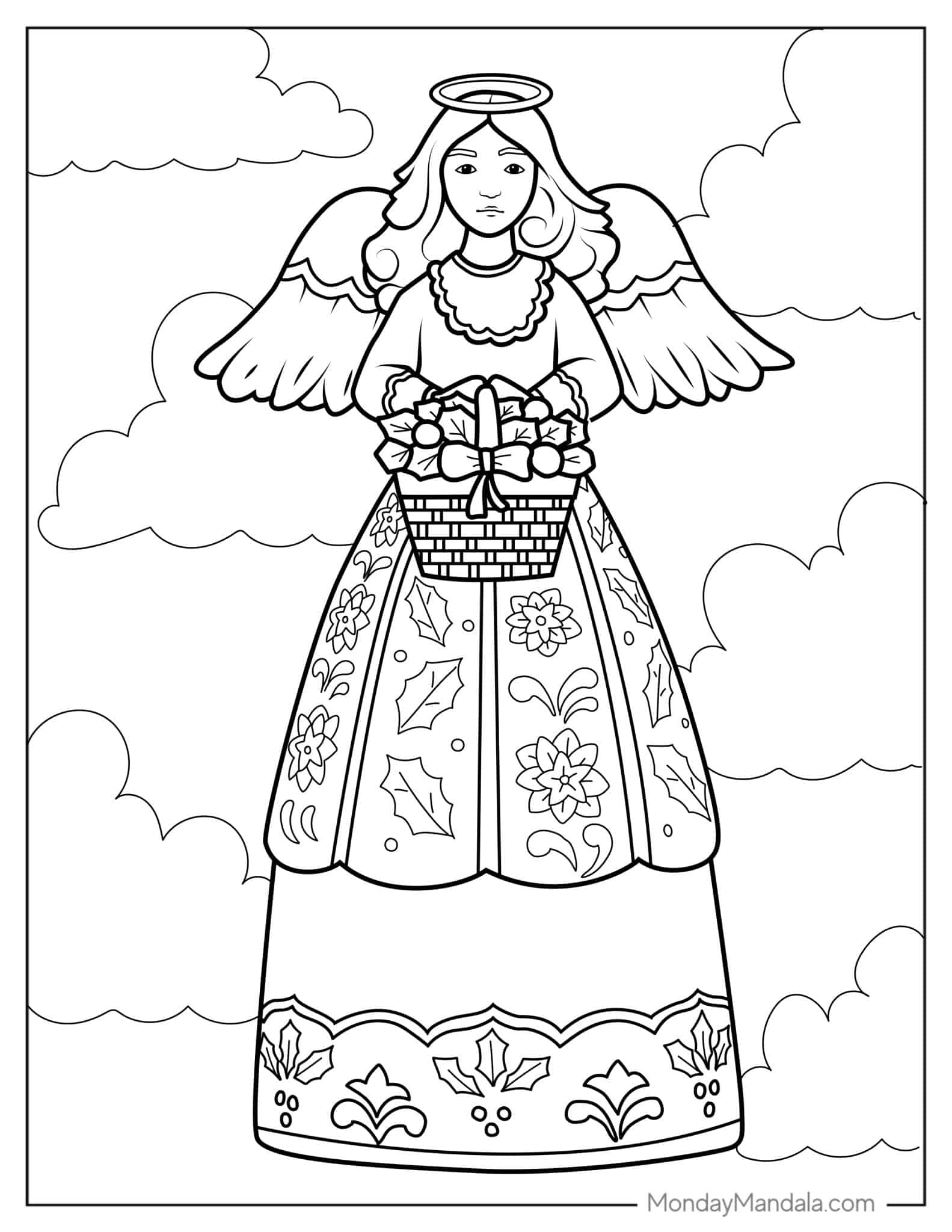42 Angel Coloring Pages (Free PDF Printables)