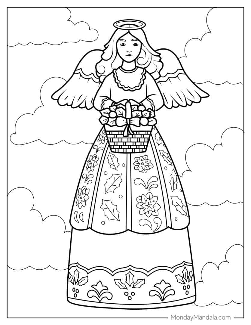 42 Angel Coloring Pages (Free PDF Printables)