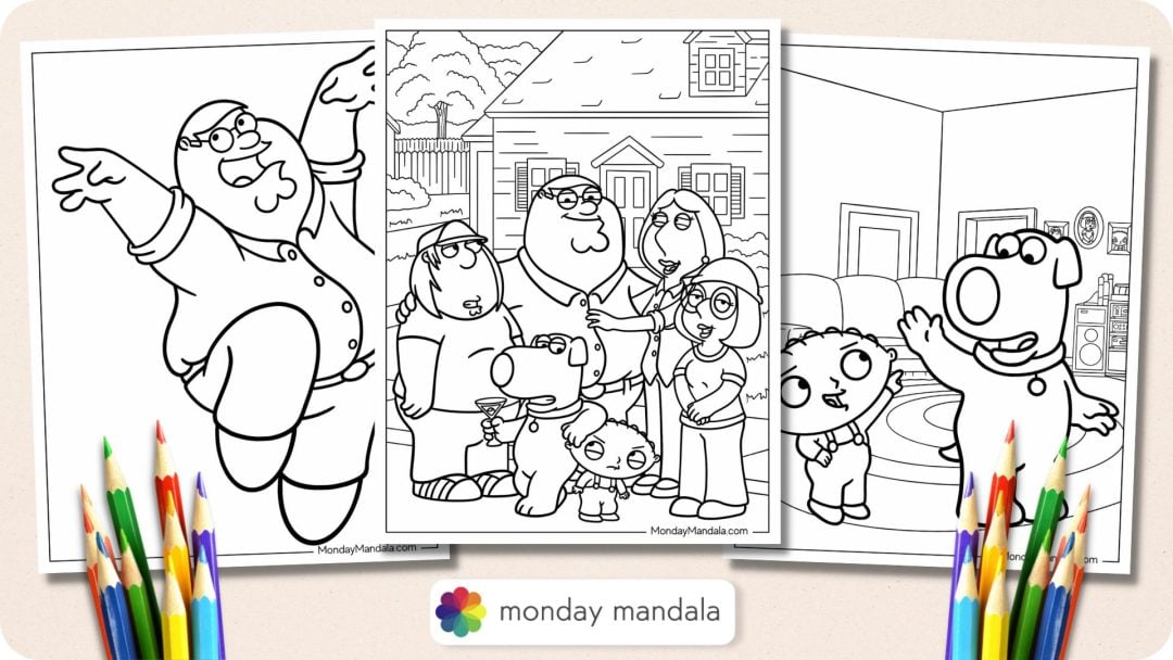 24 Family Guy Coloring Pages (Free PDF Printables)