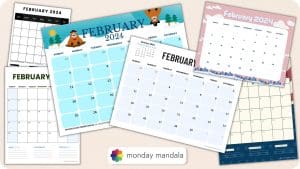 52 February 2024 Calendars (Free PDF Printables)