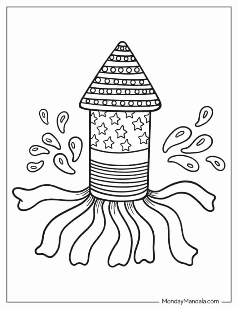 4th of July Coloring Pages (35 Free PDF Printables)
