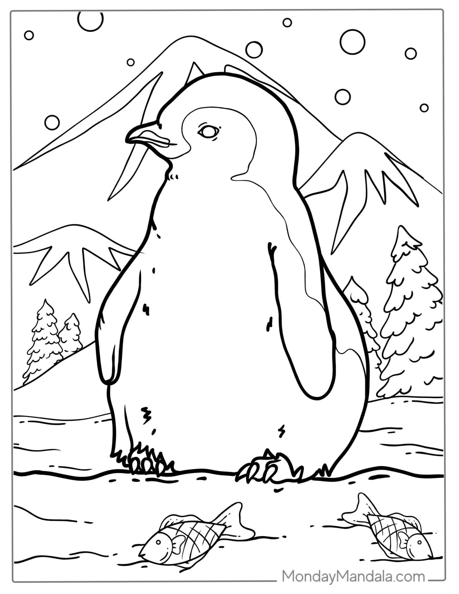 41 Penguin Coloring Pages (Free PDF Printables)