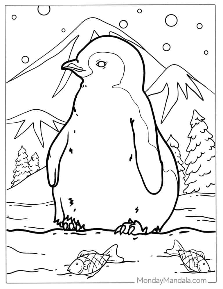 41 Penguin Coloring Pages (Free PDF Printables)