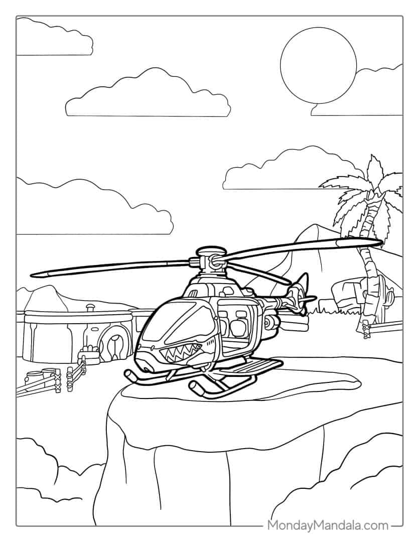 36 Helicopter Coloring Pages (Free PDF Printables)