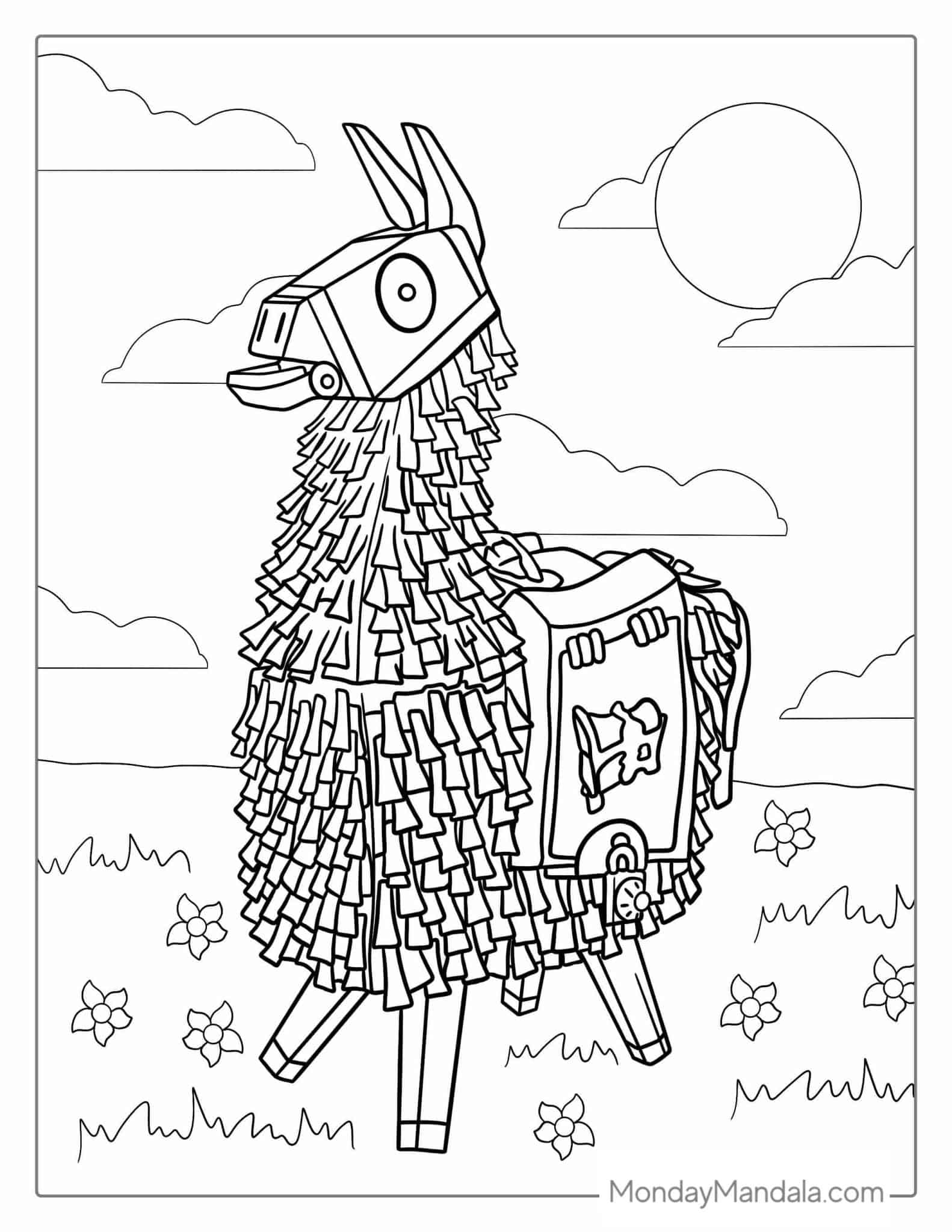 34 Llama Coloring Pages (Free PDF Printables)