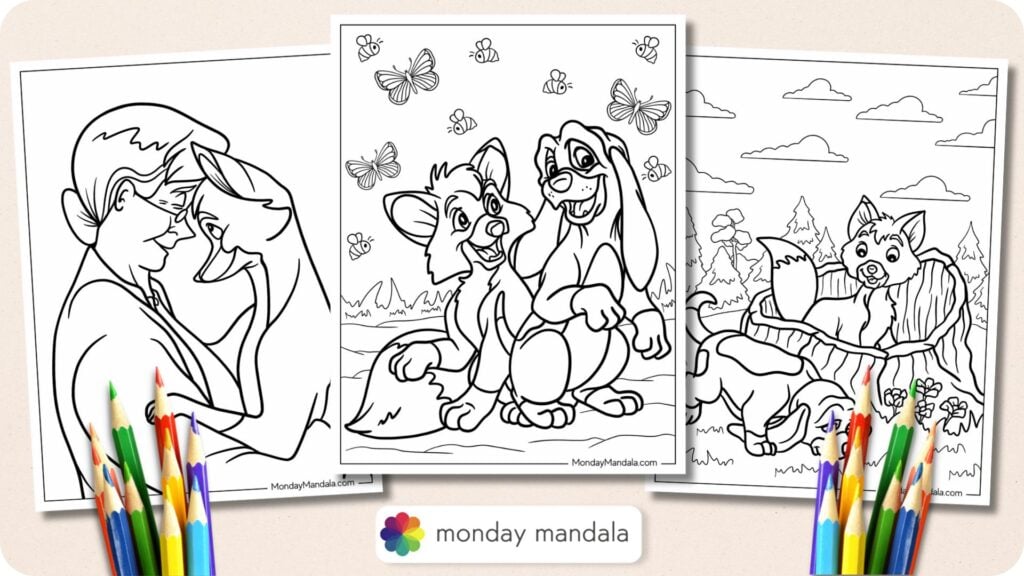 20 Fox And The Hound Coloring Pages (Free Printables)