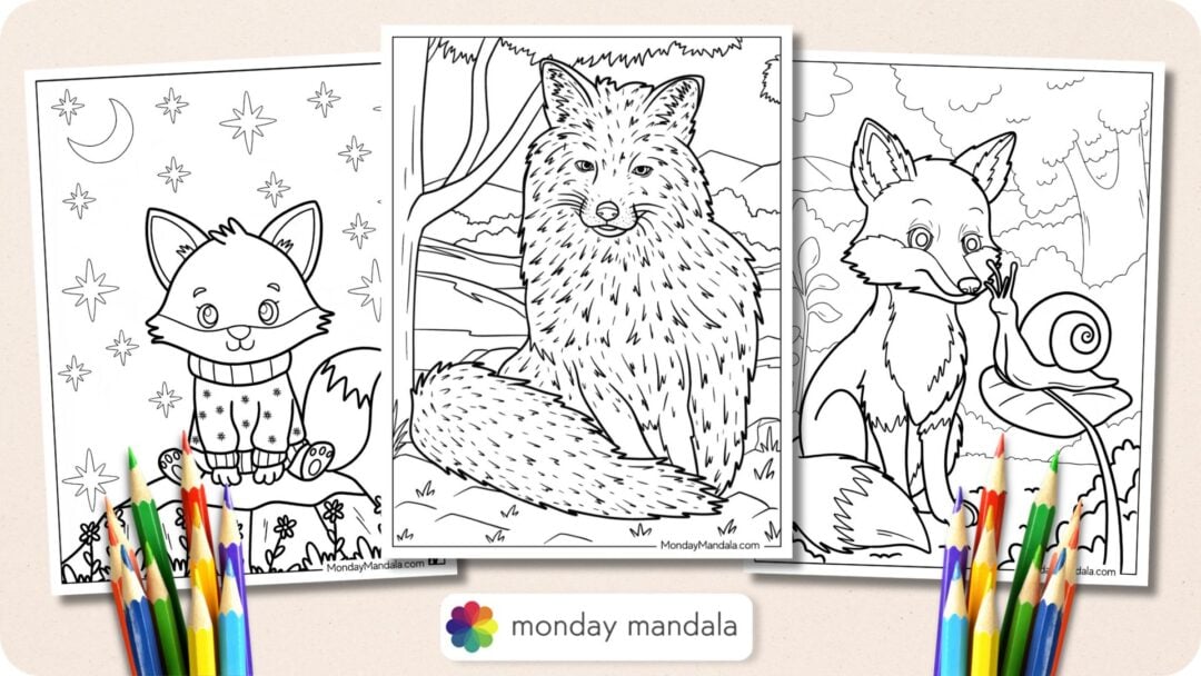 41 Fox Coloring Pages (Free PDF Printables)