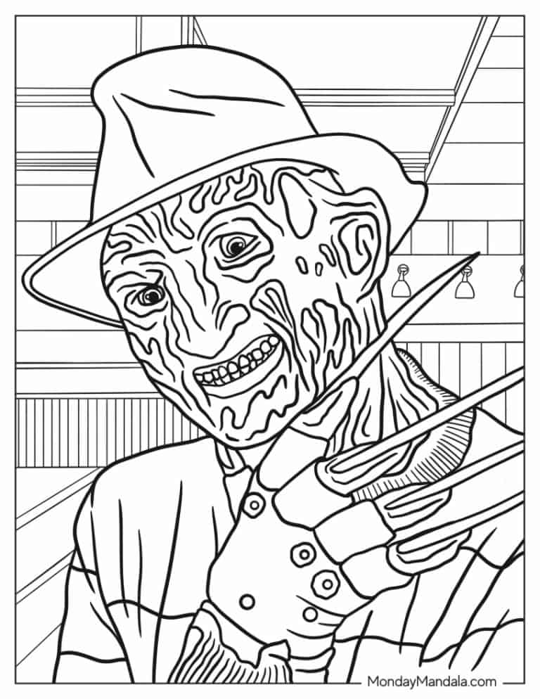 40 Horror Coloring Pages Free PDF Printables 40 Horror Coloring Pages Free PDF Printables