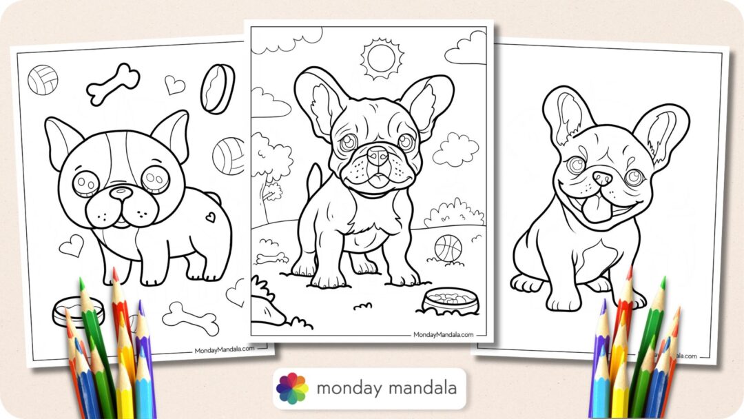 20 French Bulldog Coloring Pages (Free PDF Printables)