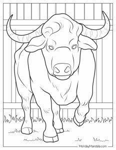 20 Bull Coloring Pages (Free PDF Printables)
