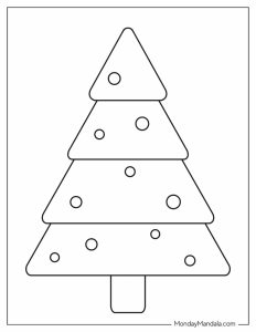 60 Christmas Tree Templates (Free PDF Printables)