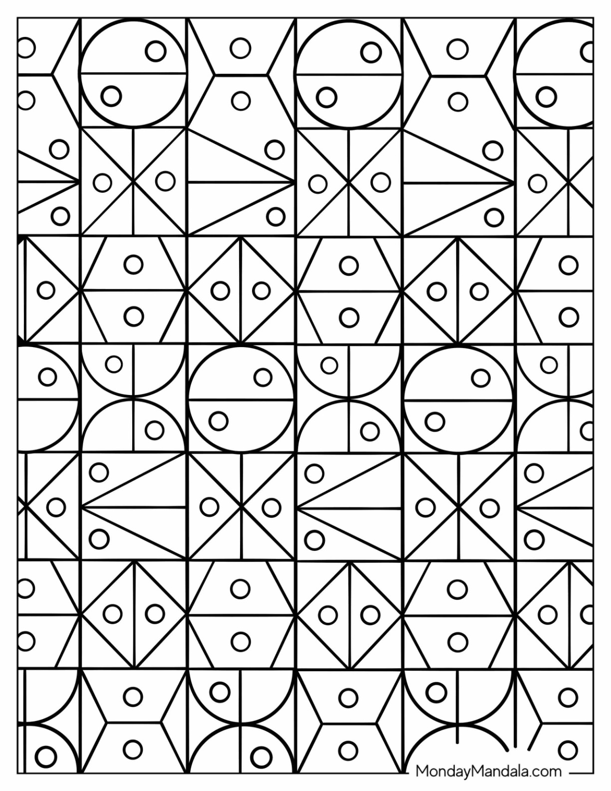Coloring Pages Designs Shapes Free Bold And Easy Coloring Pages