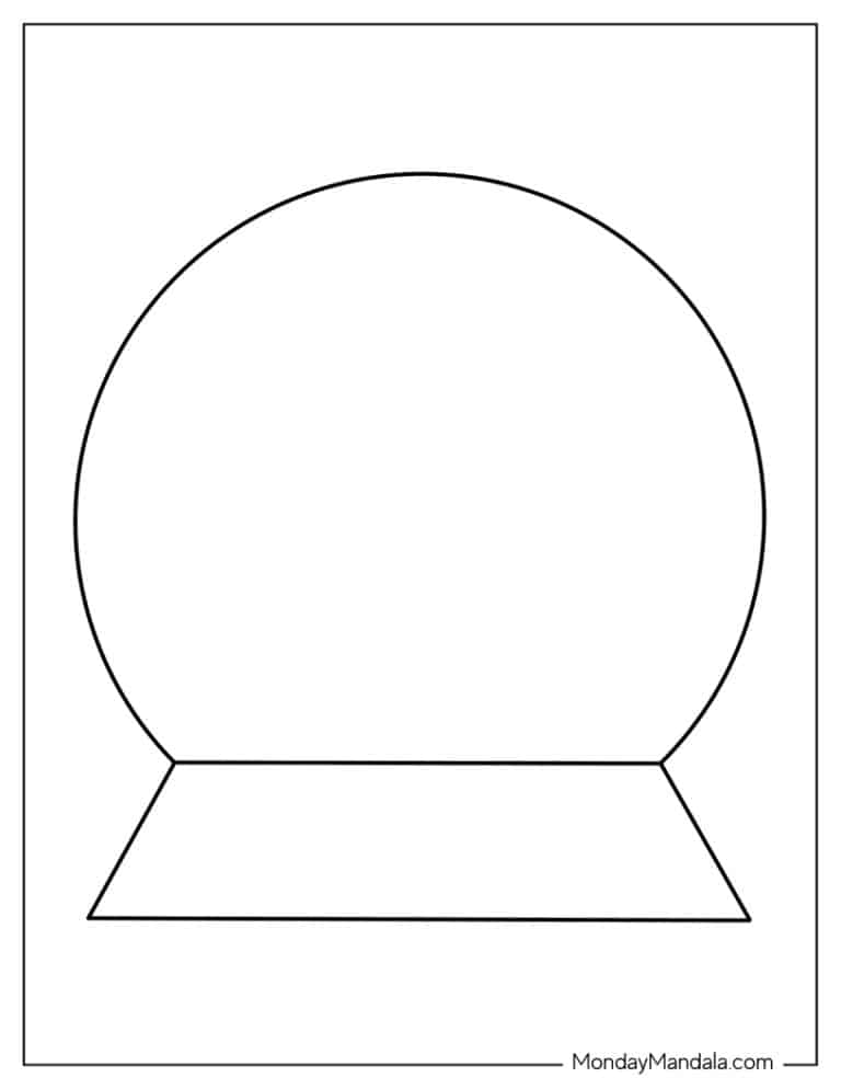 24 Snow Globe Templates Free PDF Printables 