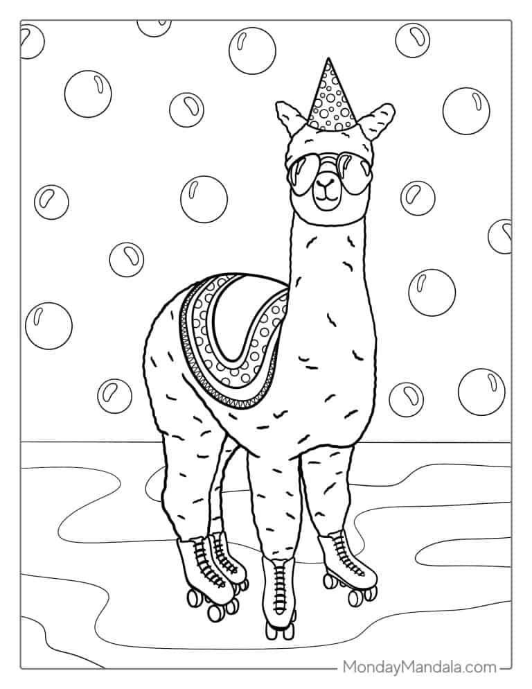 22 Llama Coloring Pages (Free PDF Printables)