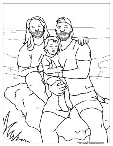 20 Family Coloring Pages (Free PDF Printables)