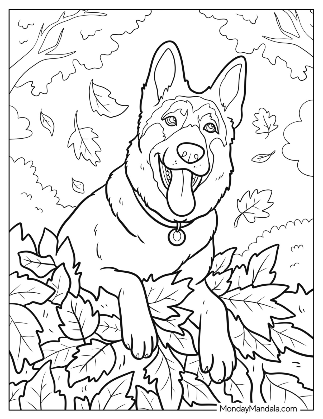 39 German Shepherd Coloring Pages Free PDF Printables 39 German Shepherd Coloring Pages Free PDF Printables