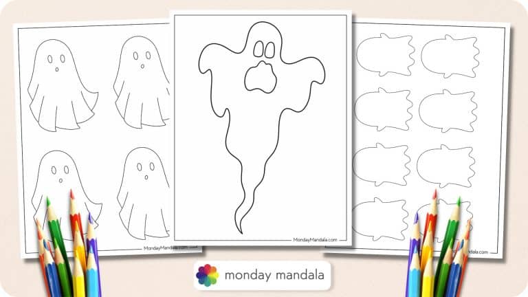 48 Ghost Templates (Free PDF Printables)