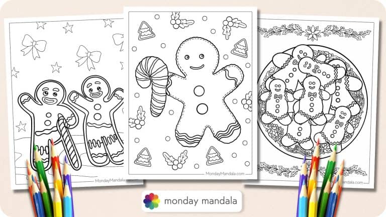 36 Gingerbread Man Coloring Pages (Free PDF Printables)