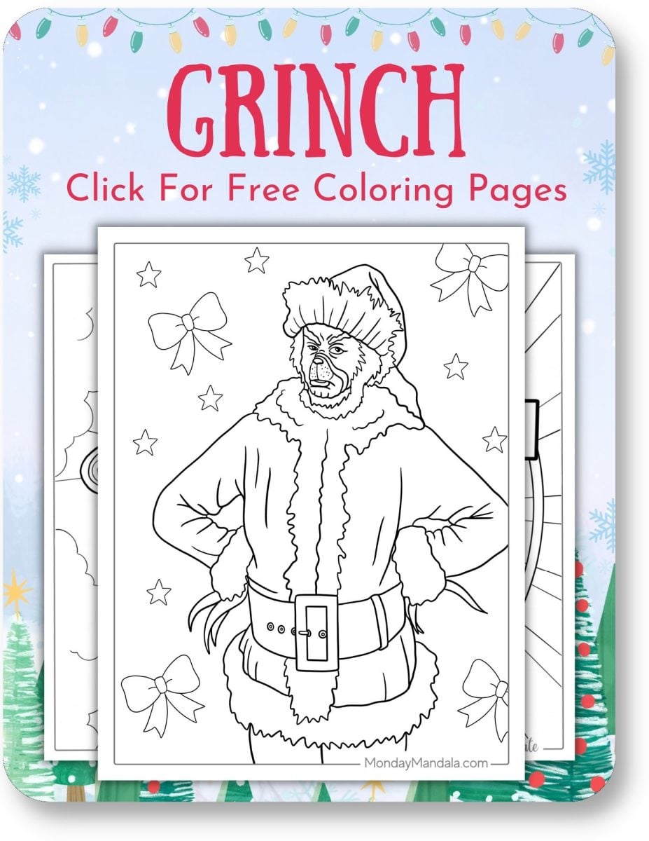 1,000 Christmas Coloring Pages (Free PDF Printables)