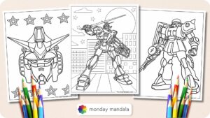 20 Gundam Coloring Pages (Free PDF Printables)