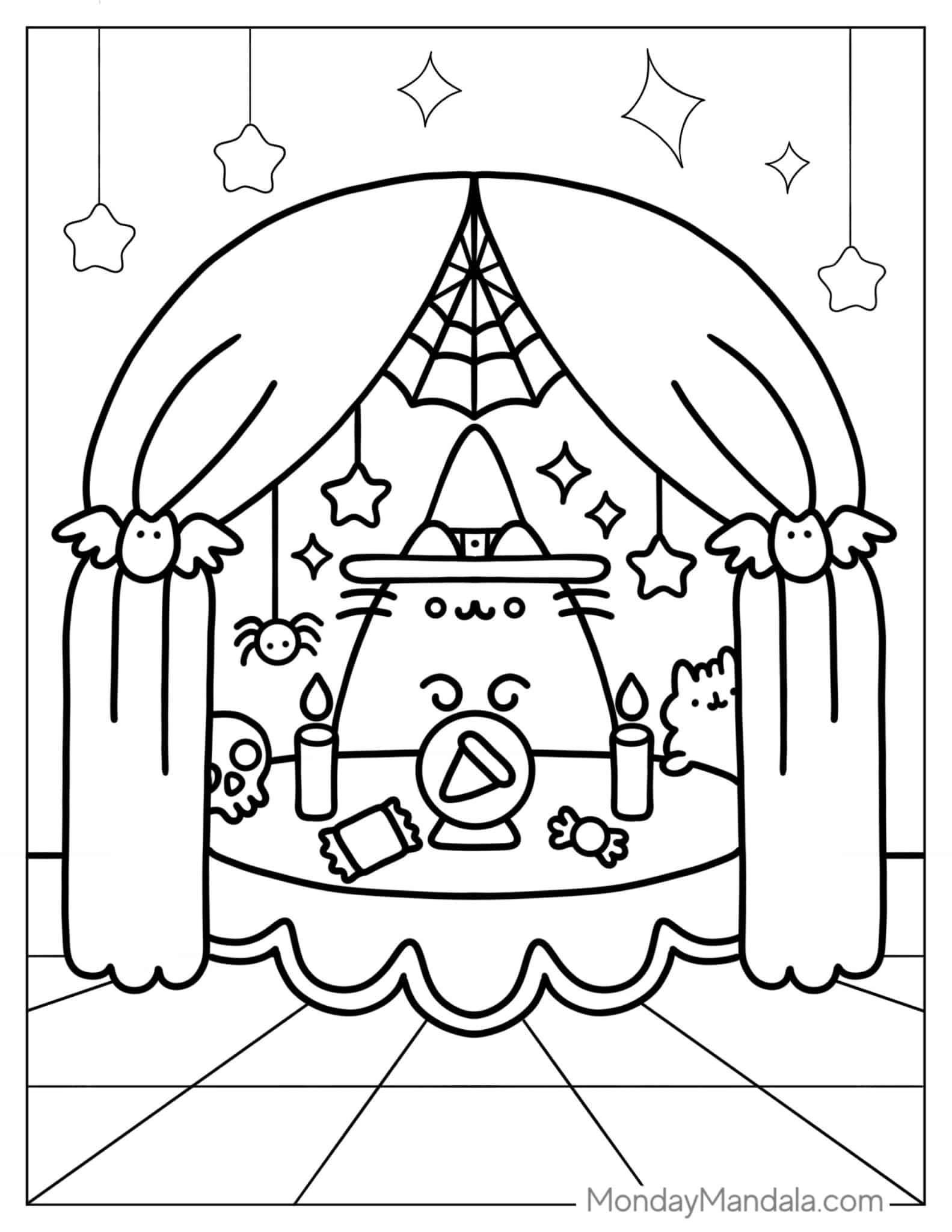 48 Pusheen Coloring Pages (Free PDF Printables)