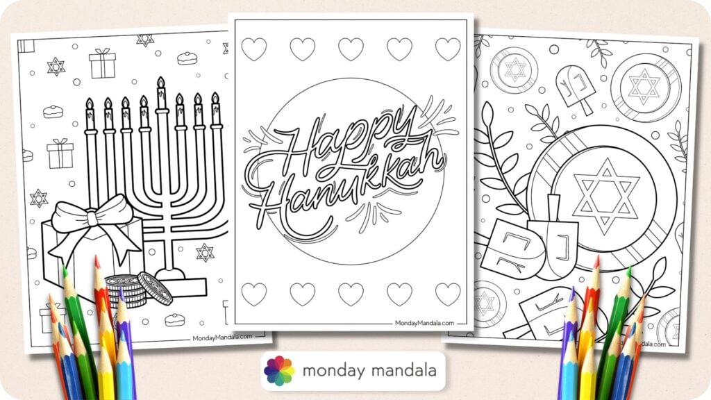 20 Hanukkah Coloring Pages (Free PDF Printables)