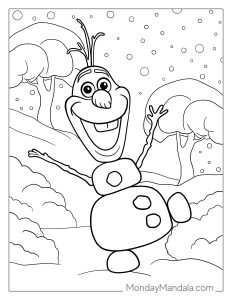 28 Olaf Coloring Pages (Free PDF Printables)