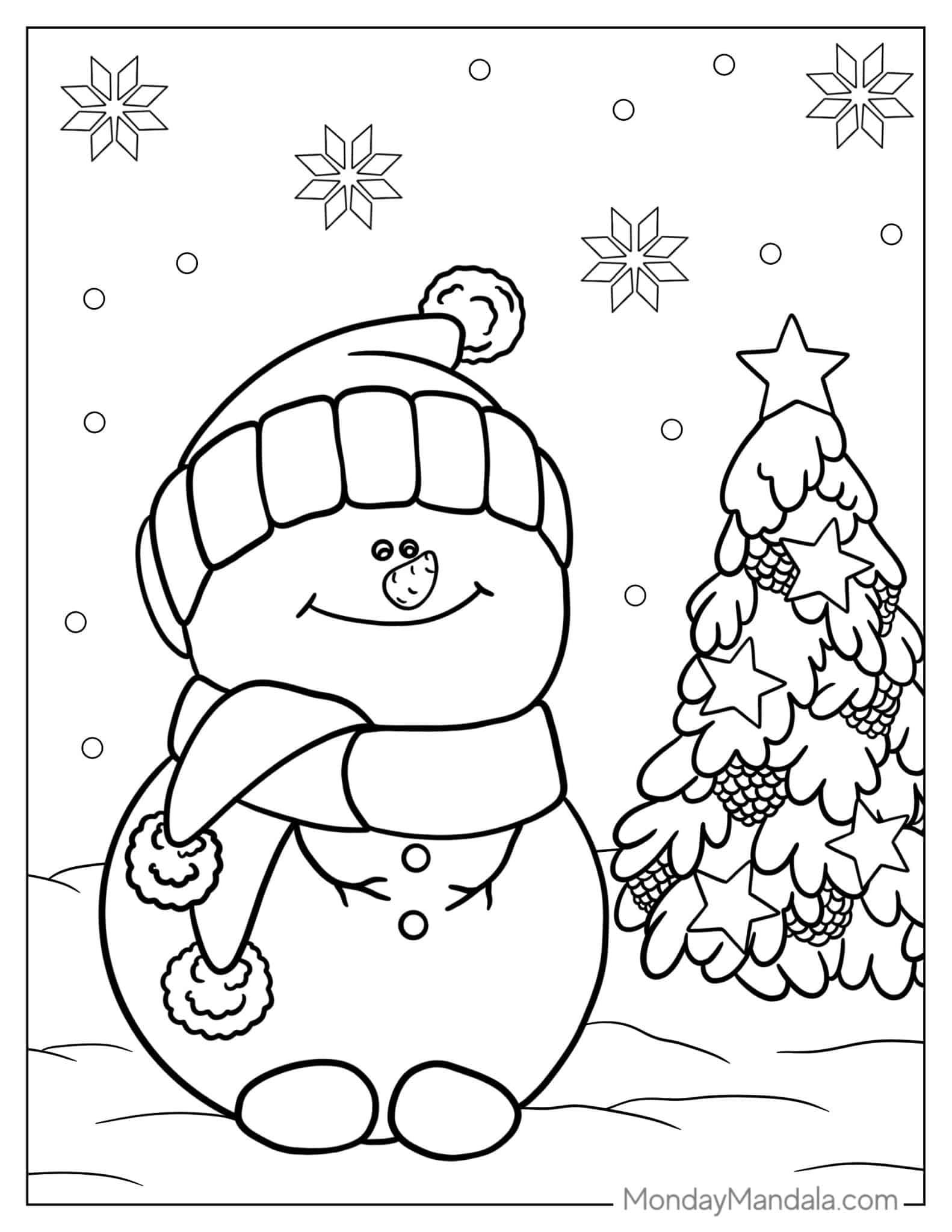 48 Snowman Coloring Pages (Free PDF Printables)