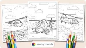 36 Helicopter Coloring Pages (Free PDF Printables)